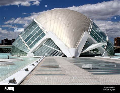 L Hemisfèric City of Arts and Sciences Valencia Spain designed by architects Santiago