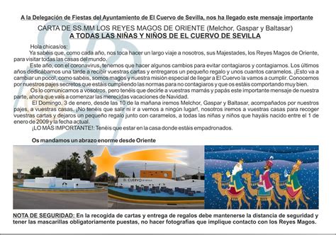 Carta De SS MM Los Reyes Magos De Oriente