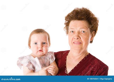 Nonna E Nipote Fotografia Stock Immagine Di Isolato