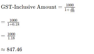 Mastering GST Calculate GST Inclusive Amount With 18 GST Formula
