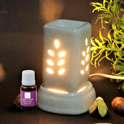 Quace Electric Rectangular Aroma Oil Diffuser Set White Price Buy