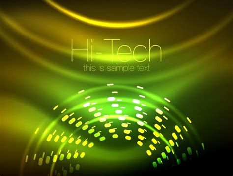 Premium Vector Glowing Neon Dotted Shape Abstract Background