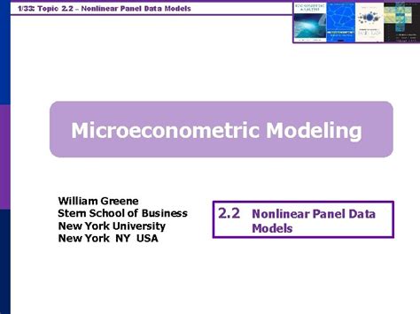 133 Topic 2 2 Nonlinear Panel Data Models