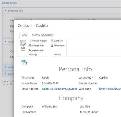 Sharepoint Forms Designer Sharepoint Print Forms