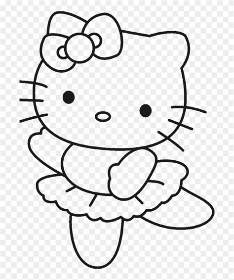 Ballet Hello Kitty Coloring Pages 2025