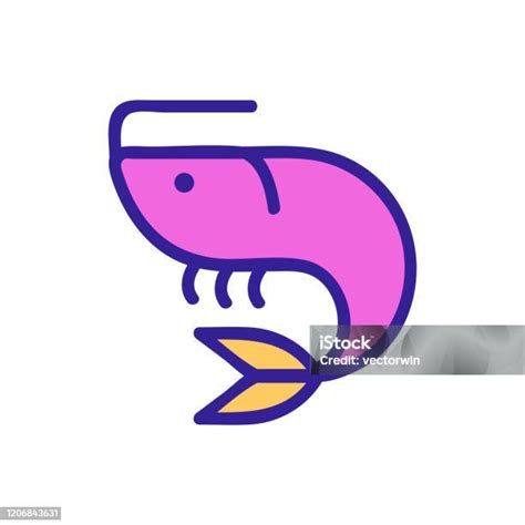 새우 아이콘 벡터입니다 격리된 등고선 기호 그림 갈고리 발톱에 대한 스톡 벡터 아트 및 기타 이미지 갈고리 발톱 개념