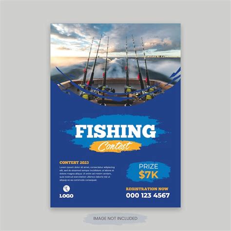 Premium Vector Fishing Contest Flyer Template Editable Fishing Poster
