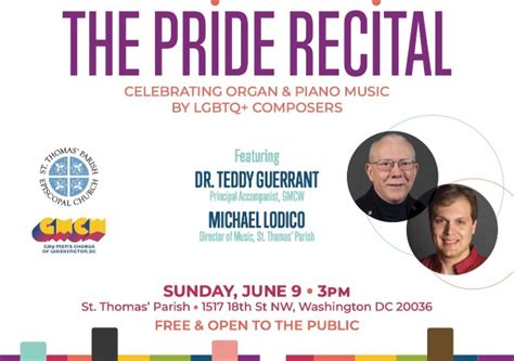 Pride Recital At St Thomas Dupont Circle