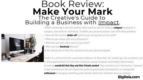 Book Review Make Your Mark By Jocelyn K Glei With 99u Azams Books