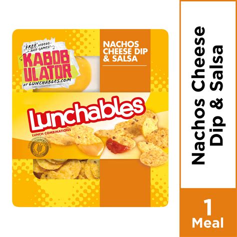 Lunchables Lunch Combinations Nacho Cheese Dip And Salsa 44 Oz Package