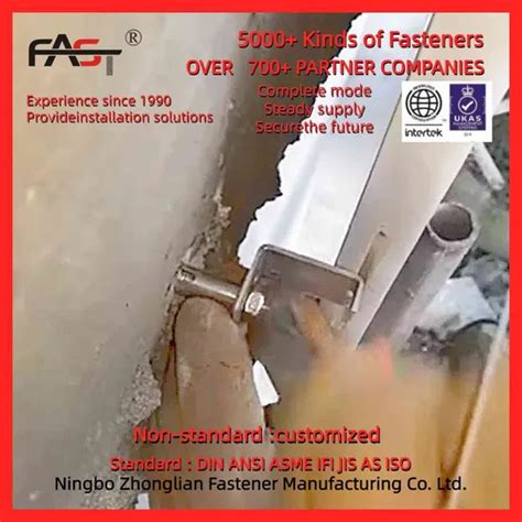 Slate Cladding Bracket Kit With Neoprene Gasket For Thermal Expansion