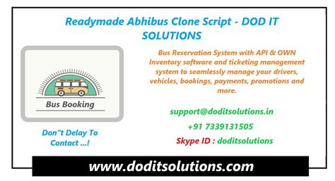 Abhibus Readymade Clone System Dod It Solutions By Dodit Solutions