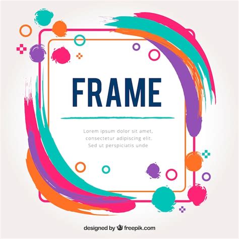 Free Vector Abstract Colorful Frame