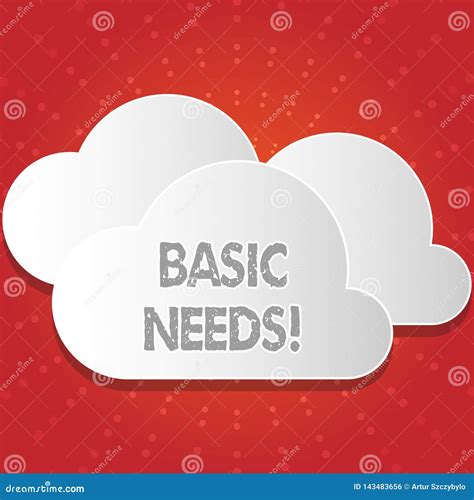 Conceptual Hand Writing Showing Basic Needs Business Photo Showcasing