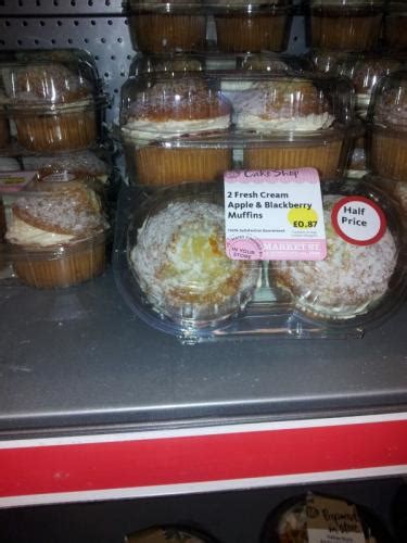 Two Fresh Cream Apple And Blackberry Muffins Half Price 87p At