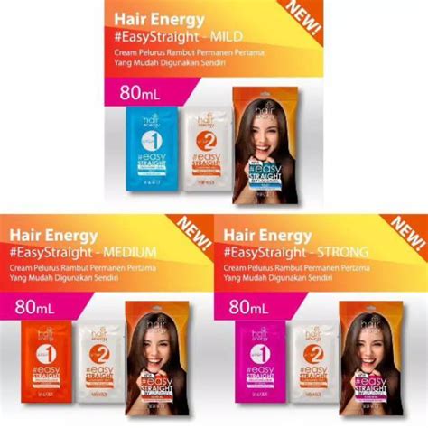 Makarizo Hair Energy Easy Straight 80ml Sachet Pelurus Rambut