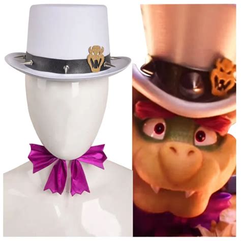 The Super Mario Bros Movie Bowser Cosplay Hat Party Costume