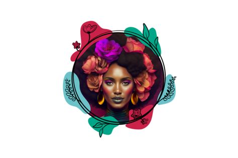 Afro Queen Sublimation Graphic By Printable · Creative Fabrica