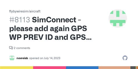 Simconnect Please Add Again Gps Wp Prev Id And Gps Wp Next Id · Issue 8113 · Flybywiresim