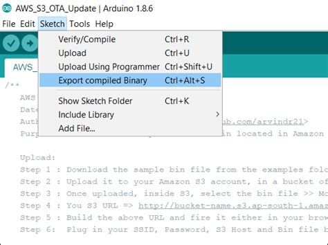 Over The Air Update Of Esp32 Firmware