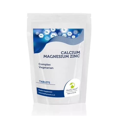 Calcium Magnesium Zinc 30 Tablets Essential Minerals For Bone Health