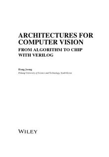Architectures For Computer Vision From Algorithm To Chip With Verilog Z Library