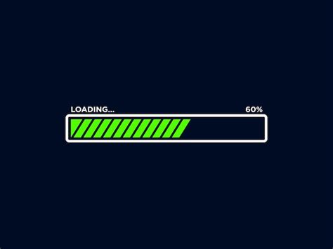 Premium Vector Loading Progress Bar Icon Vector Template