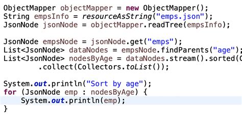 Programming For Beginners Jackson Sort List Of Objects Jsonnode