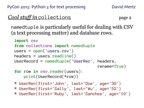 Why You Should Use Python 3 For Text Processing By David Mertz