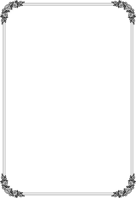 Download Transparent Background Page Borders Png ClipartKey
