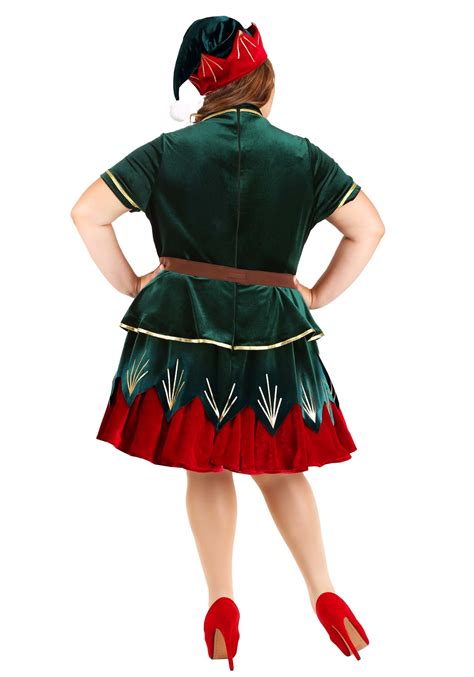 Plus Size Deluxe Holiday Elf Costume For Women 36 Off