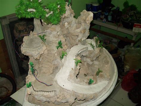 Miniatur Air Terjun Waterfall Miniature Cara Pembuatan Miniatur Air Terjun