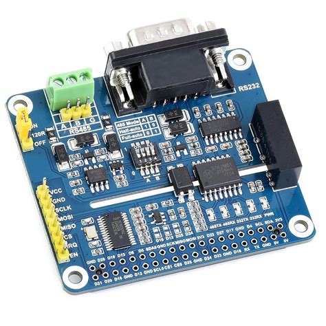 Isolated Rs485 Rs232 Hat For Raspberry Pi The Pi Hut
