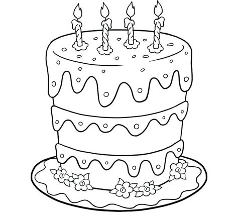Chocolate Cake Coloring Page At GetColorings Free Printable Colorings Pages To Print And Color