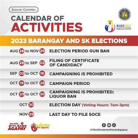 Calendar Of Activities Ng Vice Governor Karen Agapay Facebook