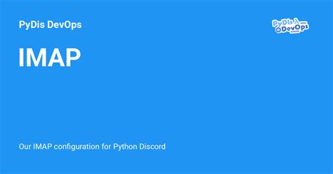 IMAP PyDis DevOps