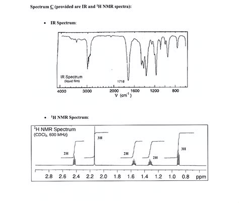 Solved I Structures And H NMR Spectra Are Given Below Chegg