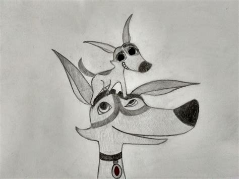 Strelka With Her Father By Lisok2000 On Deviantart