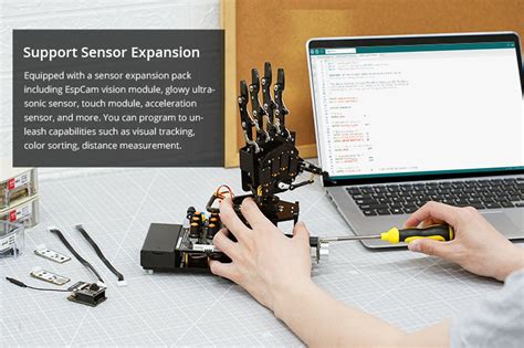 Uhand Uno Open Source Ai Bionic Robot Hand Support Somatosensory Contr