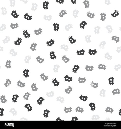Cryptocurrency Seamless Pattern Crypto Currency Background Vector Illustration Stock Vector