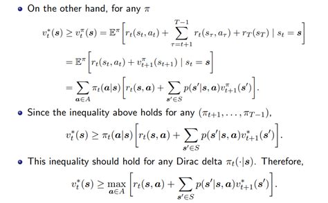Mdp Optimal Value Function And Bellman Equation