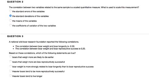 solved question 2 the correlation between two variables