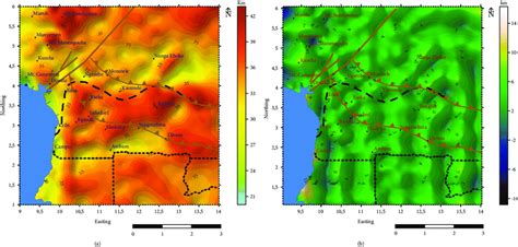 A Computed Contour Map Of The Moho Depth Derived From 35 B
