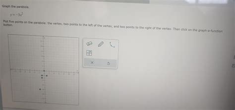 Solved Graph The Parabola Y−3x2 Plot Five Points On The