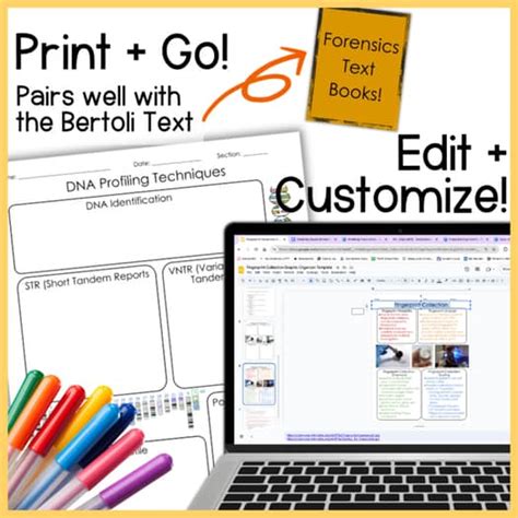 DNA Profiling Techniques Forensics Notes Questions Worksheet Forensic Science