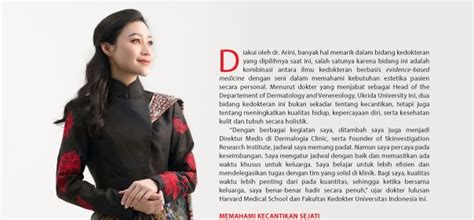 Dr Arini Astasari Widodo Sm Sp Dve Majalah Aesthetic Online