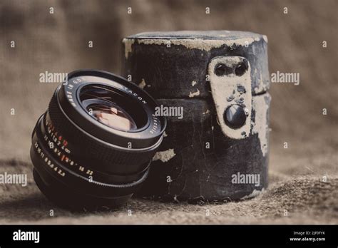 Shot Of Vintage Pentacon Electric Camera Lens Made In The Ddr Many Enthusiasts Mount Vintage