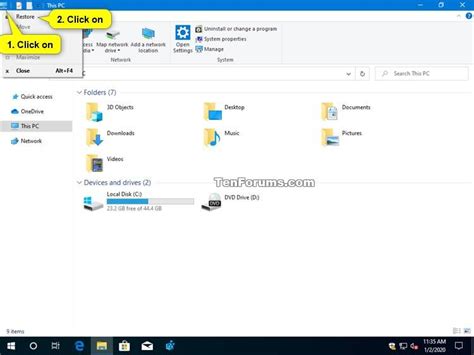 How To Maximize And Restore App Window In Windows 10 Tutorials