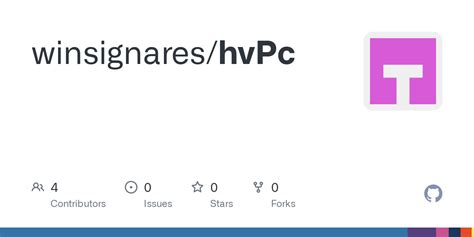 GitHub Winsignares HvPc