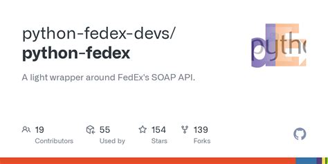Github Python Fedex Devspython Fedex A Light Wrapper Around Fedexs